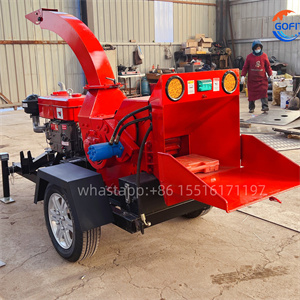 32hp CE ISO9001 GF-600 hydraulic mobile diesel wood branch chipper wood ...